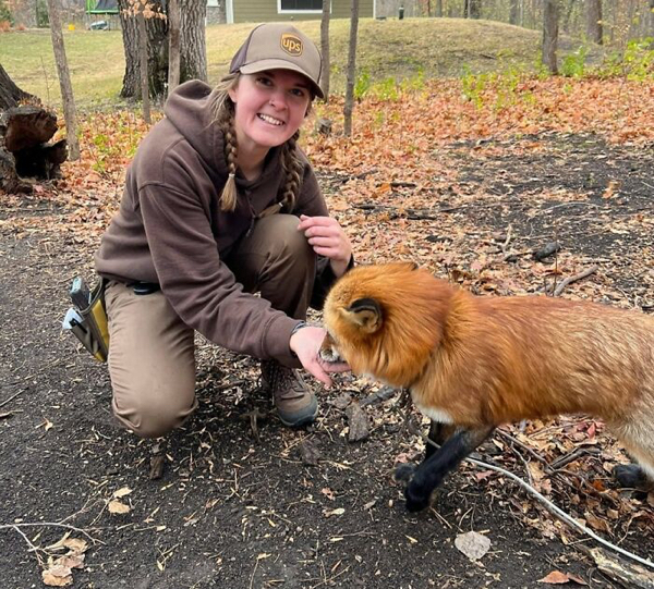 UPS drivers whose drives are made perfect by some furry friends