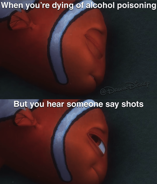 Disney, alcohol, and memes go together like whiskey and Coke