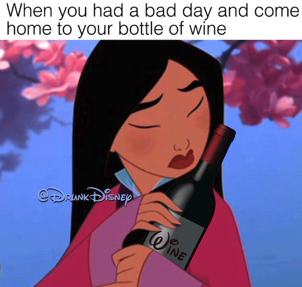 Disney, alcohol, and memes go together like whiskey and Coke