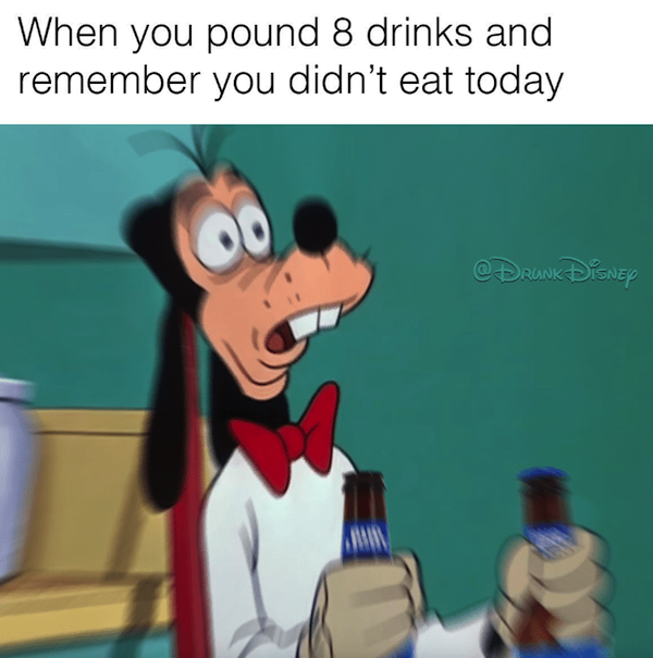 Disney, alcohol, and memes go together like whiskey and Coke