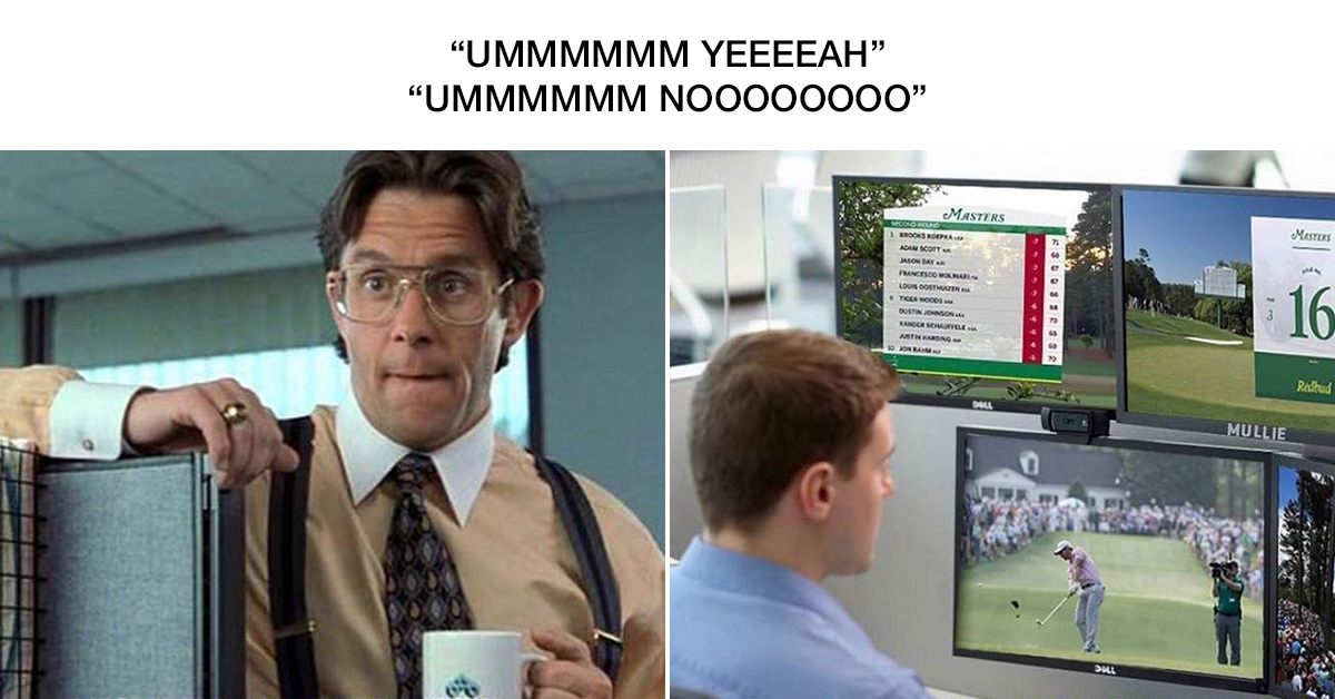 Tee up some golf memes while you watch The Masters