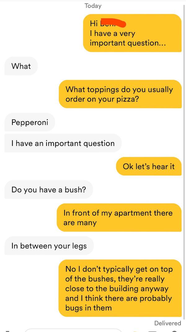 Bumble conversations that were unstable at best...