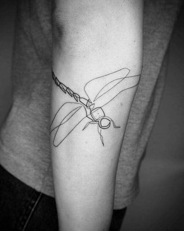 Mesmerizing tattoos created by ONE continuous line (32 Photos)