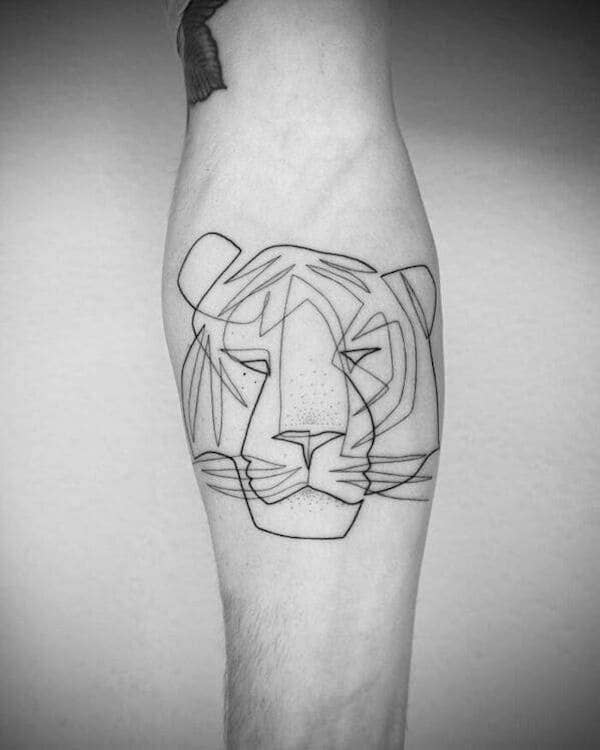 Mesmerizing tattoos created by ONE continuous line (32 Photos)