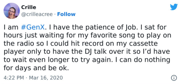 Gen-X gets all the best jokes