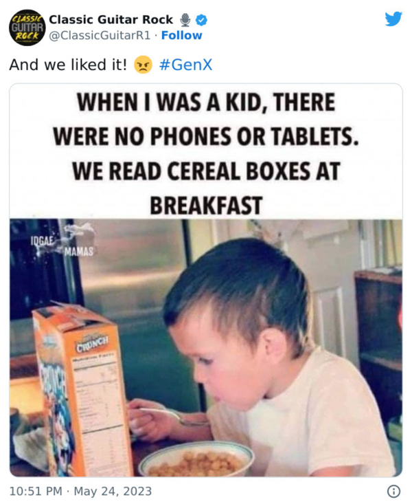 Gen-X gets all the best jokes