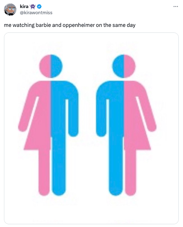 People are Exploding over the Barbie Oppenheimer double feature