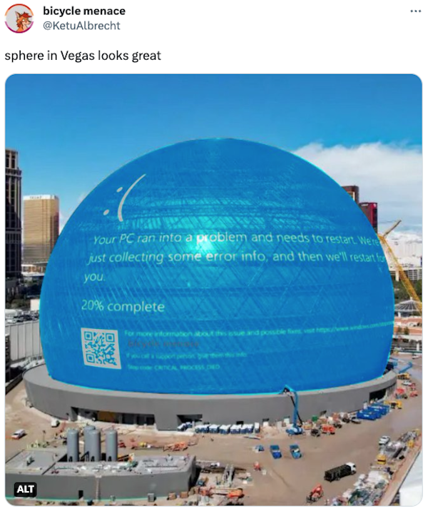 The ridiculously large Sphere in Las Vegas has caused quite a stir
