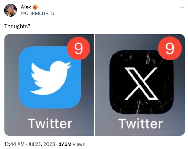 Twitter X-Plodes over new rebrand