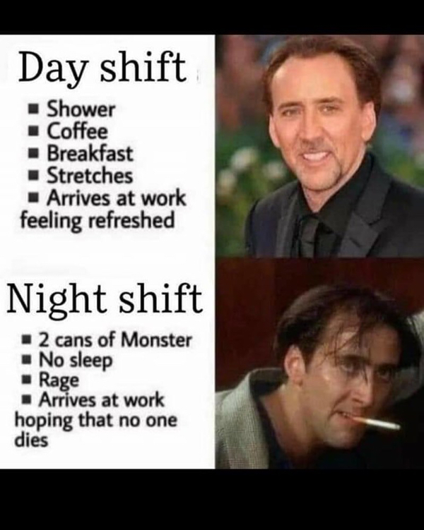 Double-shift work memes to help you through the grind