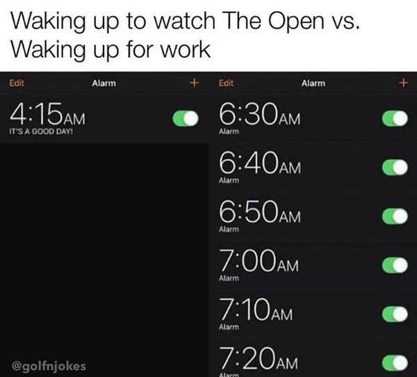 It's The Open, and these golf memes are already dialed in