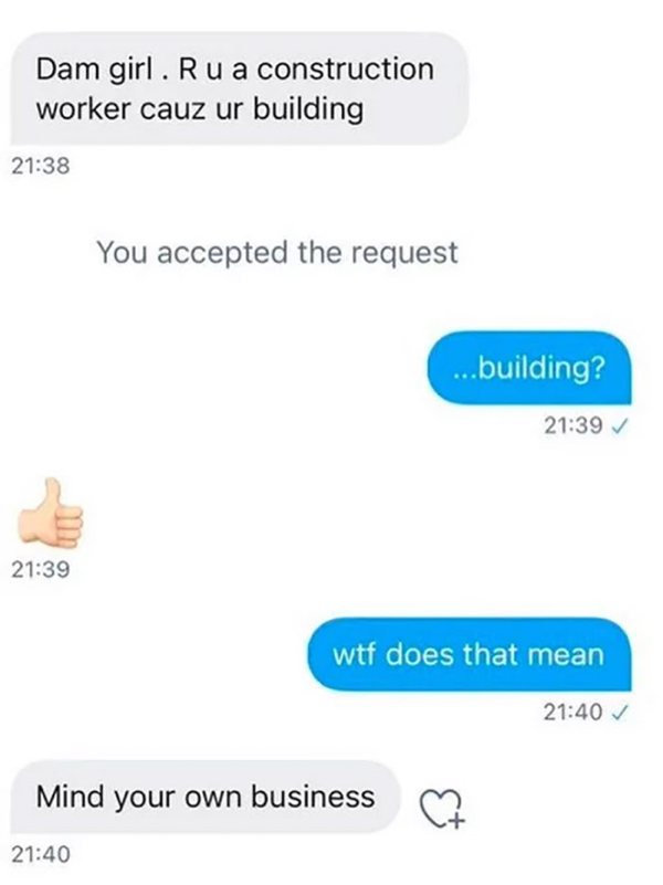 Are these texts threatening US? Back off, man