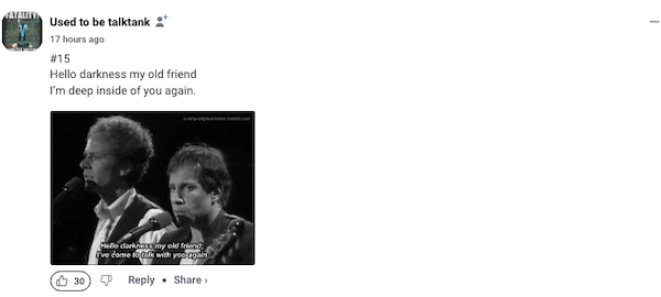 Top comments of the week are worthy of the internet's attention.