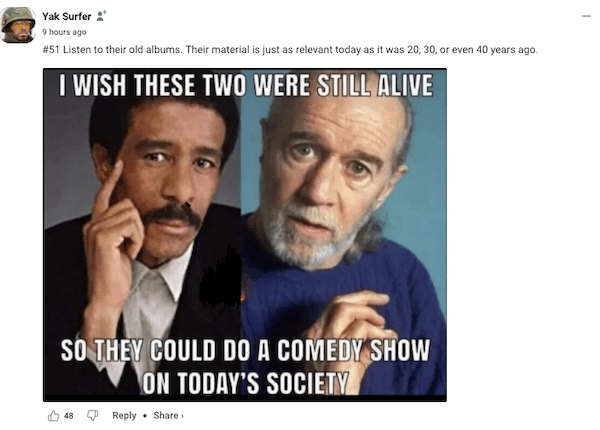 Top comments of the week are worthy of the internet's attention.