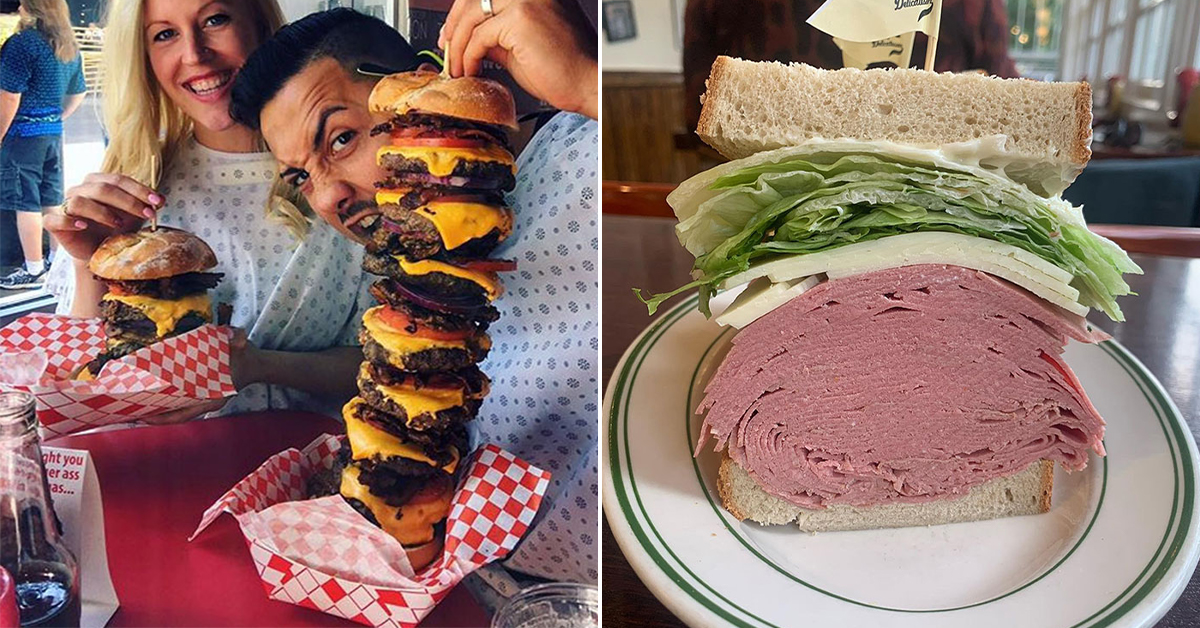 Food so big we'll have to unhinge our jaws to get a bite