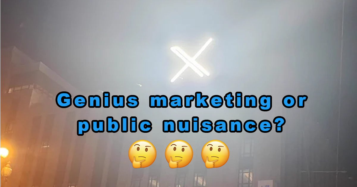 Giant X lights up Twitter... for 3 days