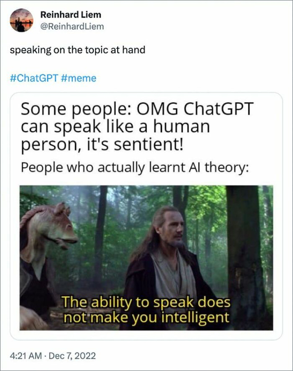 At least when the robots take over the memes will be good