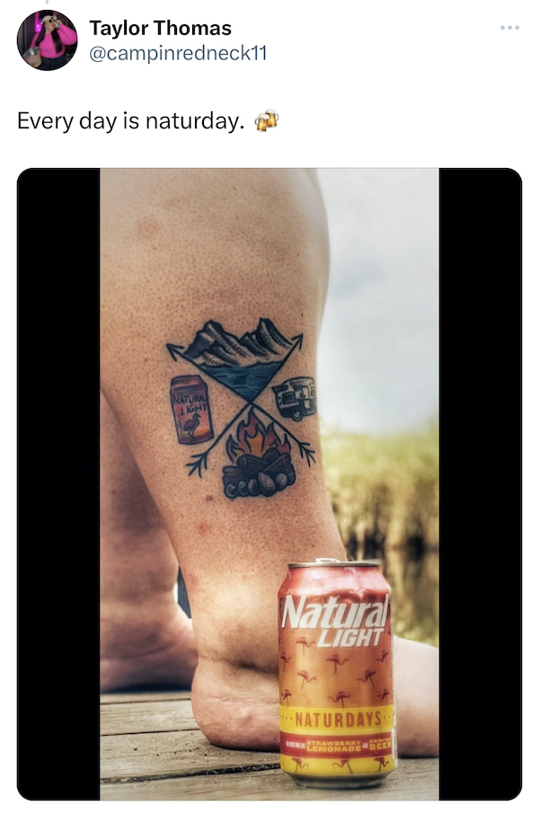 Natty Light Tattoos