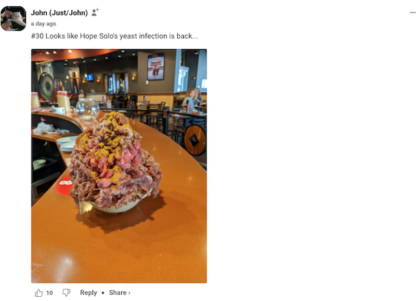 An enjoyable batch of silly comments straight from misfit minds