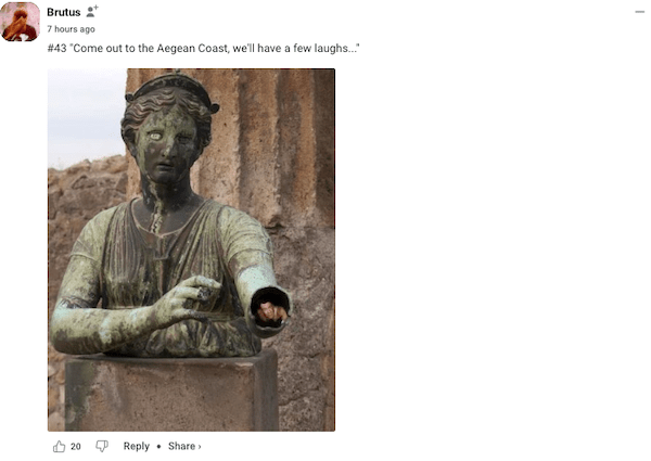 An enjoyable batch of silly comments straight from misfit minds