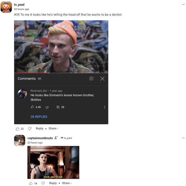 Top comments of the week. There's no question