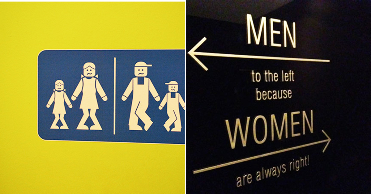 Hilarious bathroom signs we'll be laughing at while we do the deed