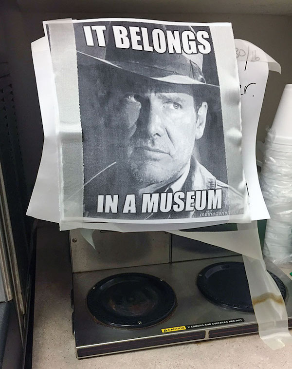 What's a workplace without a heavy dose of sarcasm?