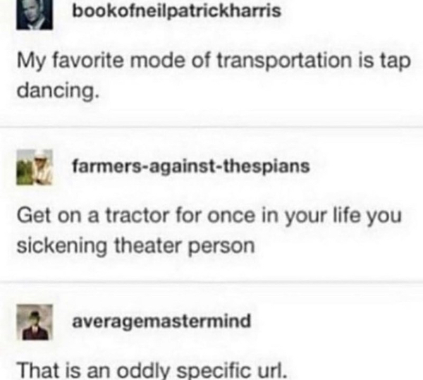 Jokes to point and laugh at, it's not mean that's what they're for