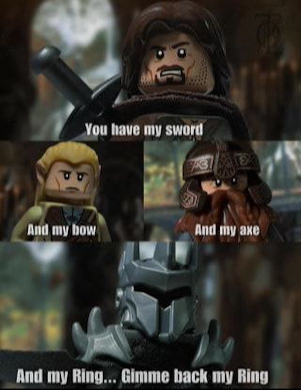 LOTR memes are a way of hashing up our favorite trilogy ever