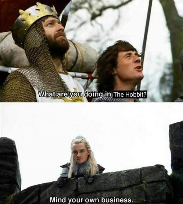 LOTR memes are a way of hashing up our favorite trilogy ever