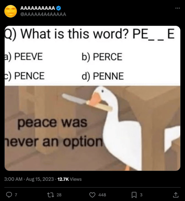 Memes that run the range from "pure" to "cursed"