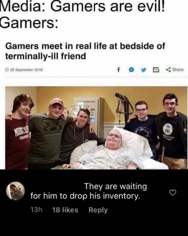 Gaming memes to look at while waiting to respawn