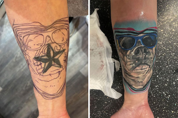 Tattoo cover-ups are its own amazing art form