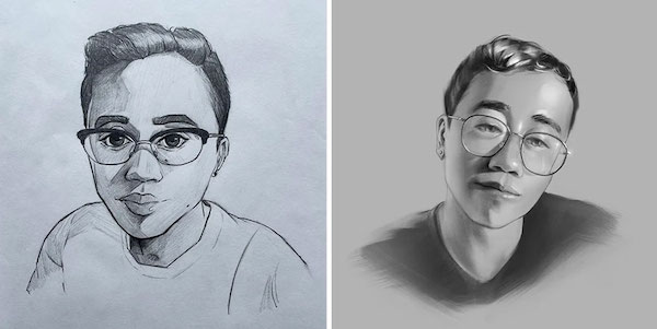 Artists show their growth over time and it's insanely impressive