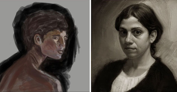 Artists show their growth over time and it's insanely impressive
