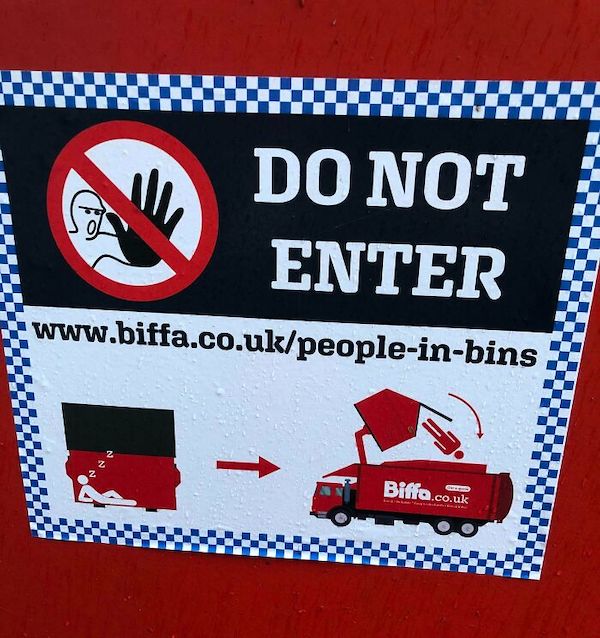 Why do we get the idea these signs are trying to threaten us?