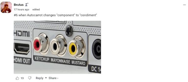 Top Comments of elite commenters found on theCHIVE