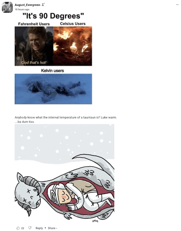 Top Comments of elite commenters found on theCHIVE