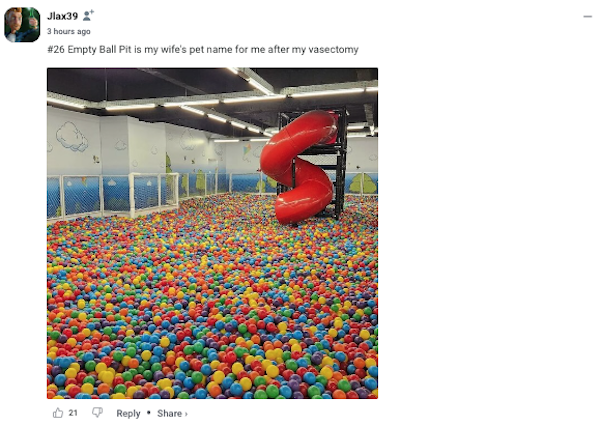 Top Comments of elite commenters found on theCHIVE