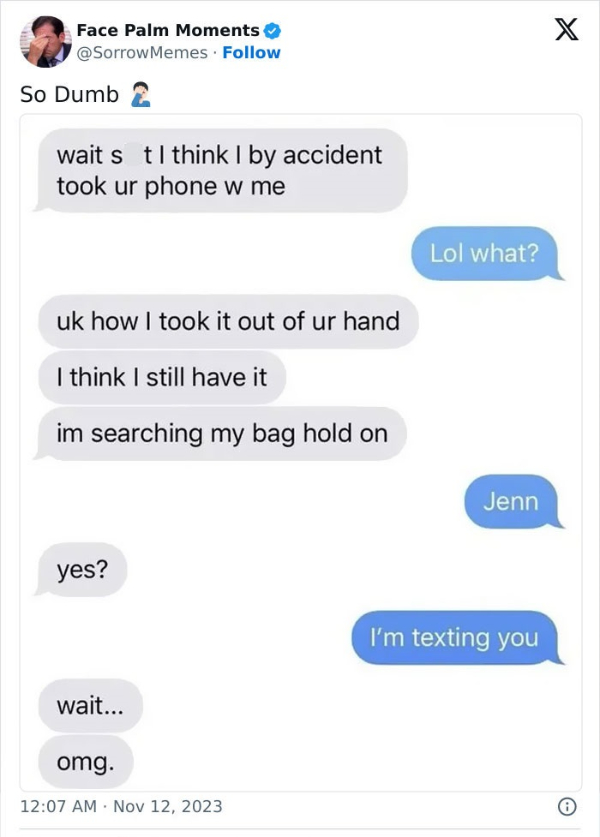 Face, Meet Palm. Palm, Face.