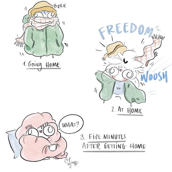 Take a page from the weather and chill out with some comfy cozy memes