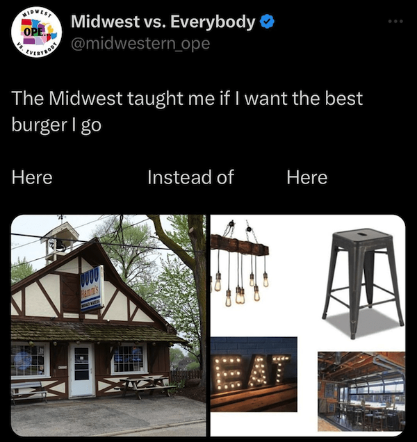 Ope, Midwest memes are just gonna scooch by ya real quick