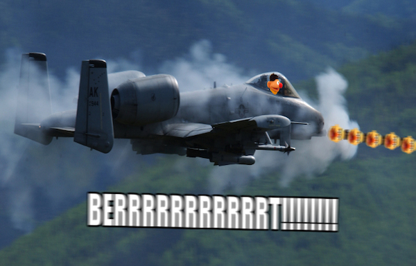 A-10 Memes Warthog Wednesday Fire Brrrrtt GAU-8 Gun Thunderbolt ii