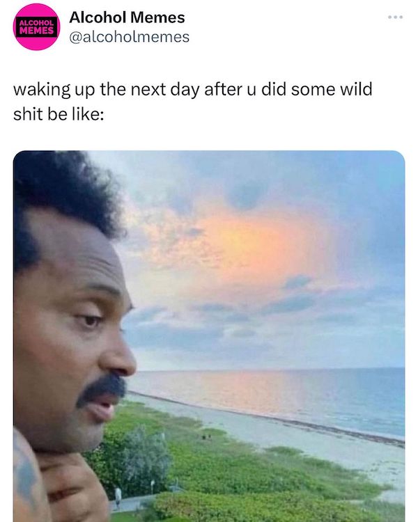 Hungover? Look at these memes, quietly. And in the dark...