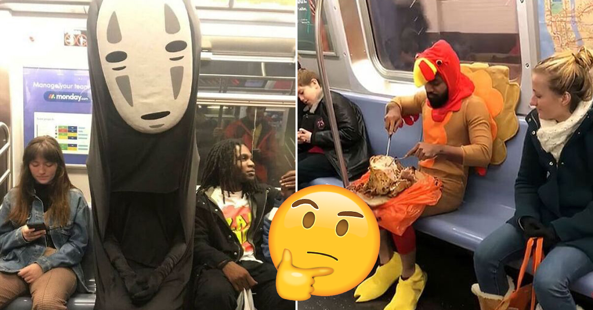 You really never know what you're gonna see on the subway