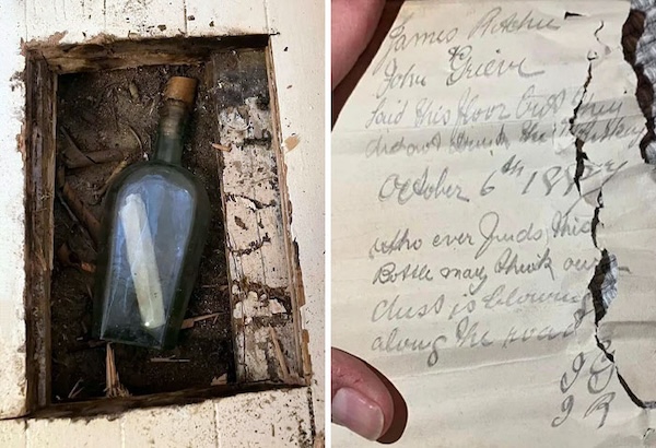 Old houses where people unearthed hidden treasures