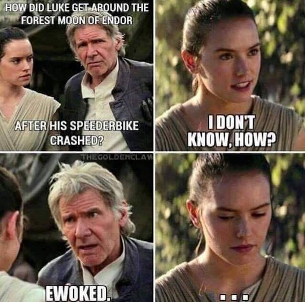 Sci-Fi STAR WARS Memes Funny Movie Photo Captions