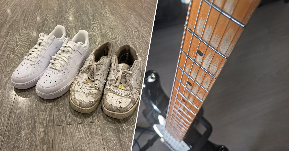 These well worn items have surely seen better days
