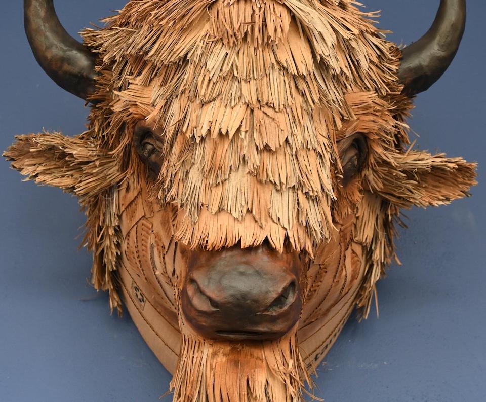 Cardboard BISON Art Head Awesome Build Photos from start to finish
