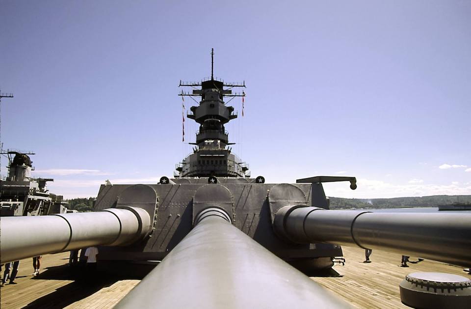 High-Res WW2 Navy Battleship Fire Weapons Pearl Harbor Best Pictures
